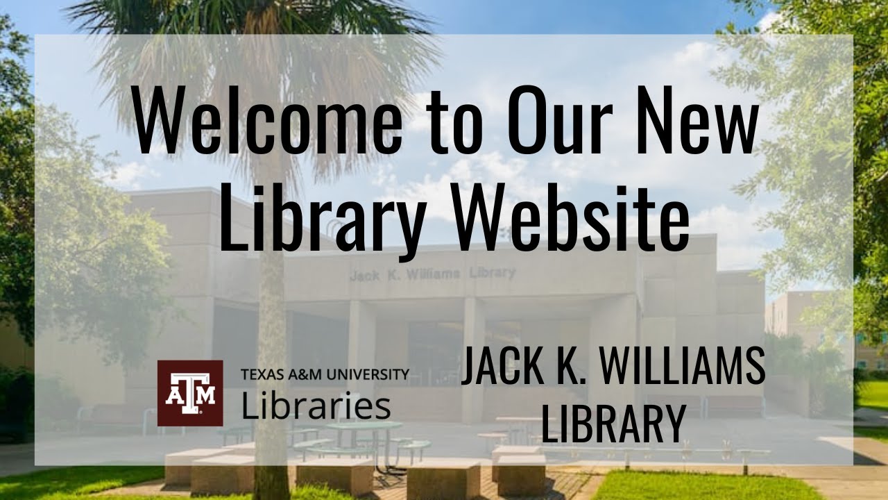 Welcome to Our New Library Website - YouTube