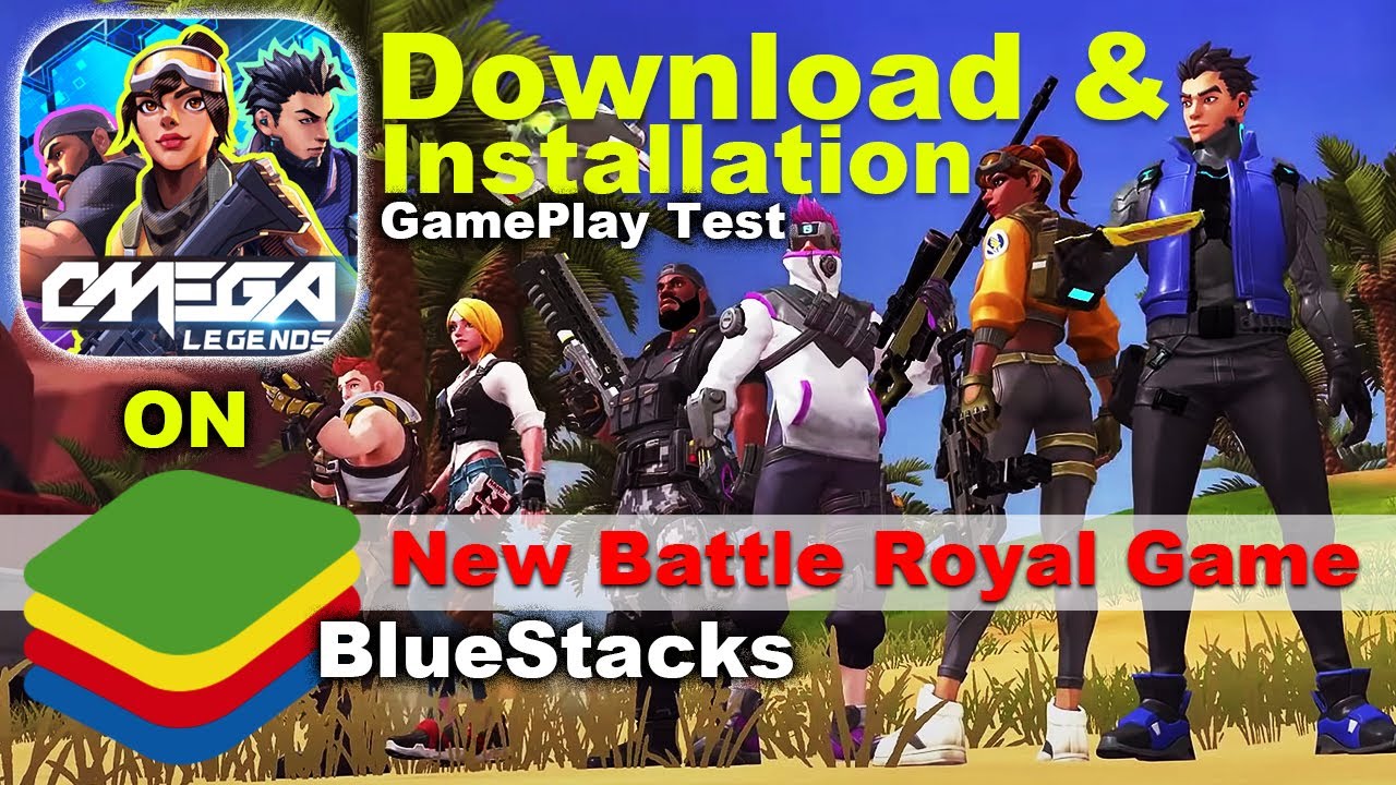 Omega Legends battle Royal Installation on Bluestack 5 on PC - GamePlay ...