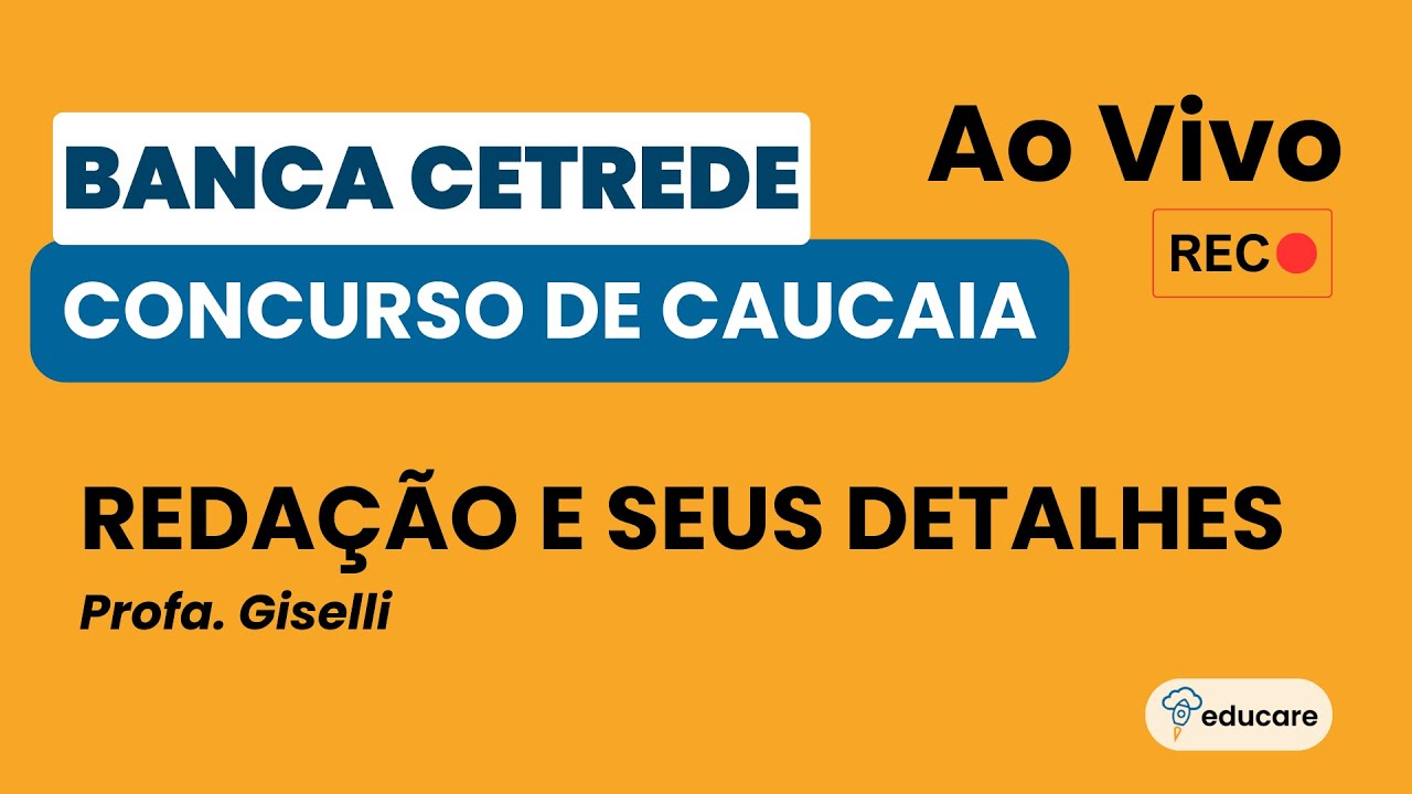 REDAÇÃO CETREDE - DETALHES IMPORTANTÍSSIMOS - YouTube REDAÇÃO CETREDE - DETALHES IMPORTANTÍSSIMOS - YouTube
