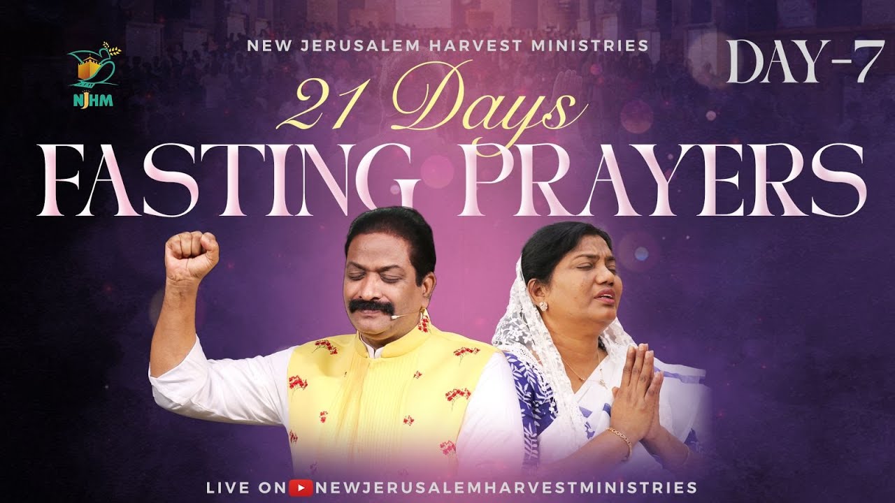 21 Days Fasting Prayers | Day - 7 | Bishop Dr. V. Rangaraju | NJC ...