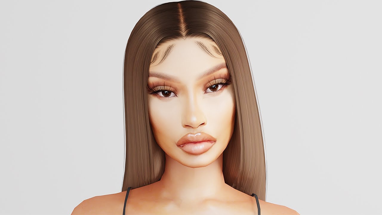 Sims 4 CAS - Monica Galea | CC FOLDER & SIM DOWNLOAD - YouTube