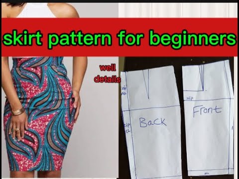 Drafting a Basic Skirt Pattern: Simple DIY Fashion #beginner - YouTube