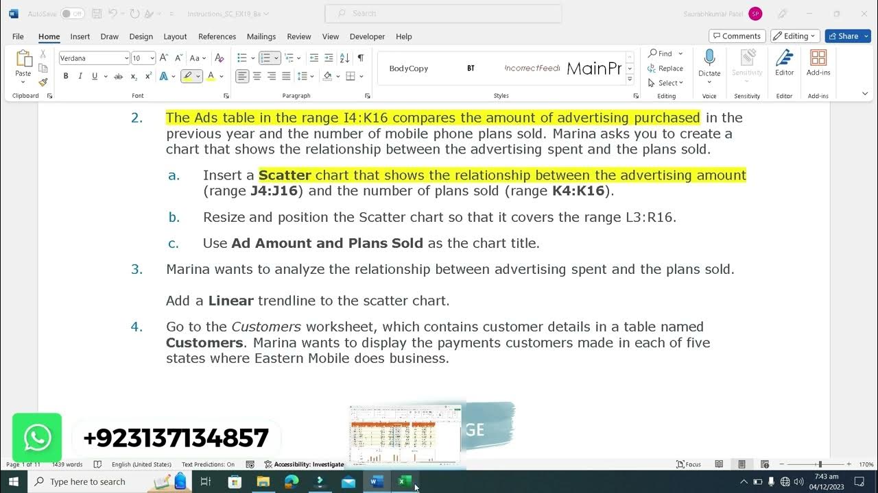 Shelly Cashman Excel 2019 Module 8 SAM Project 1a - YouTube
