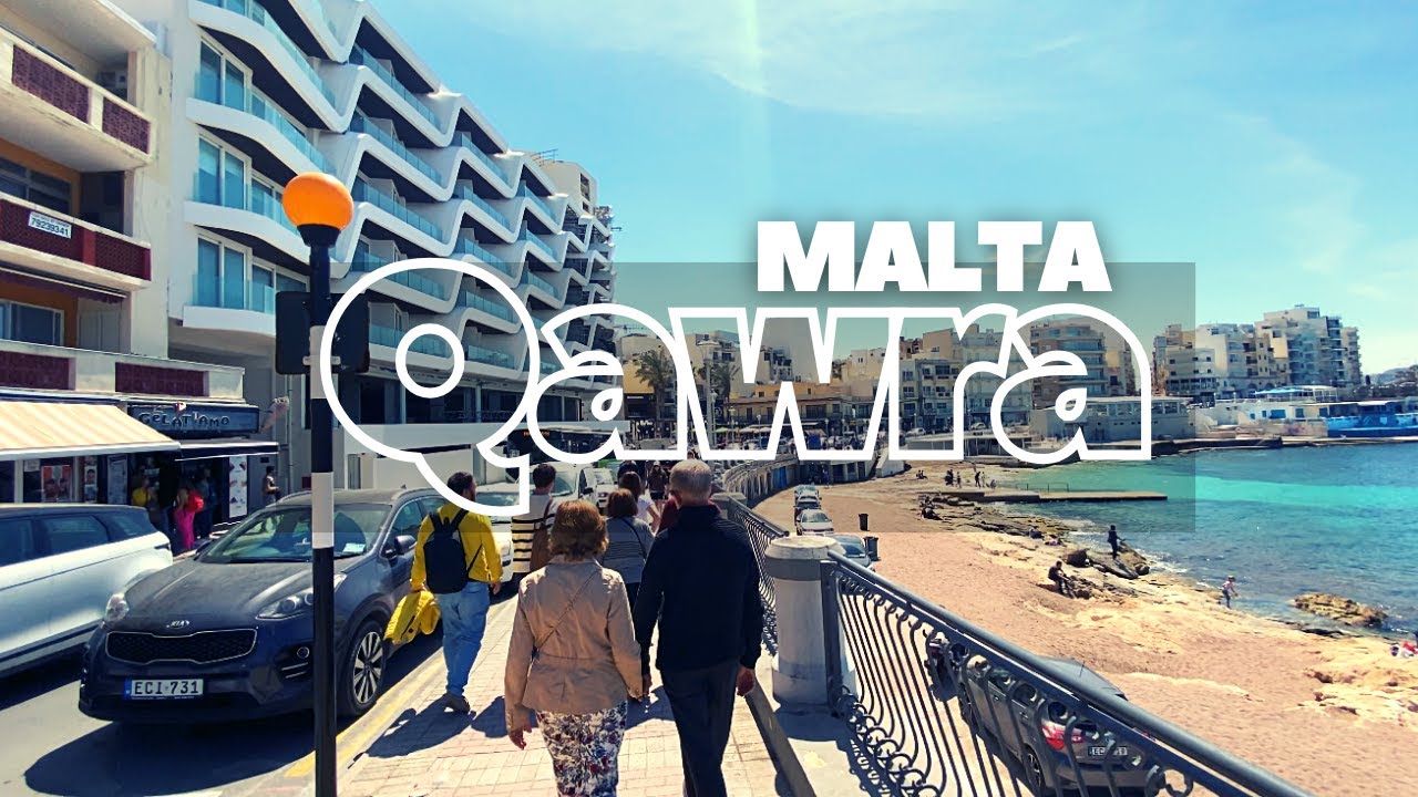 Short walk in QAWRA | Malta | Tour April 2023 - YouTube