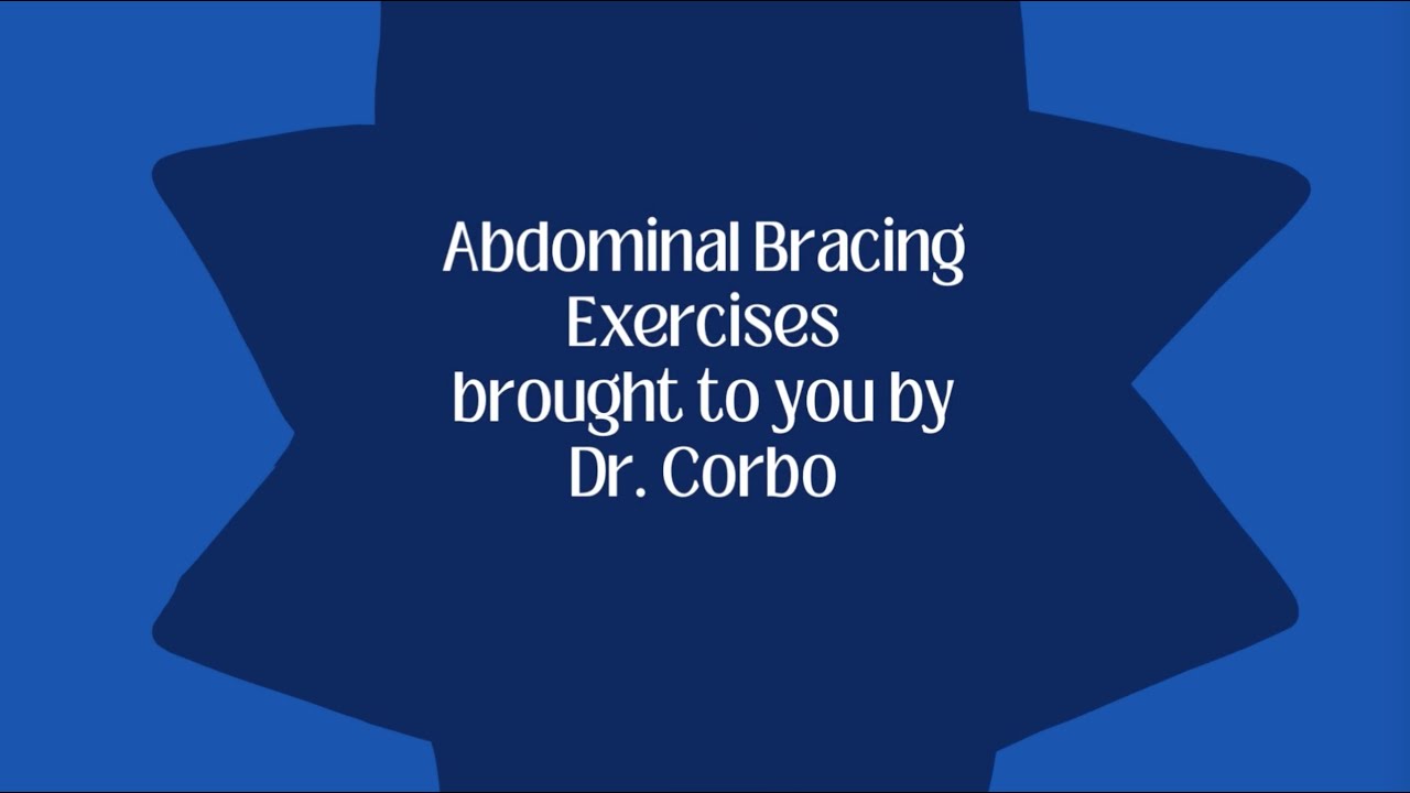 Abdominal Bracing Technique - YouTube