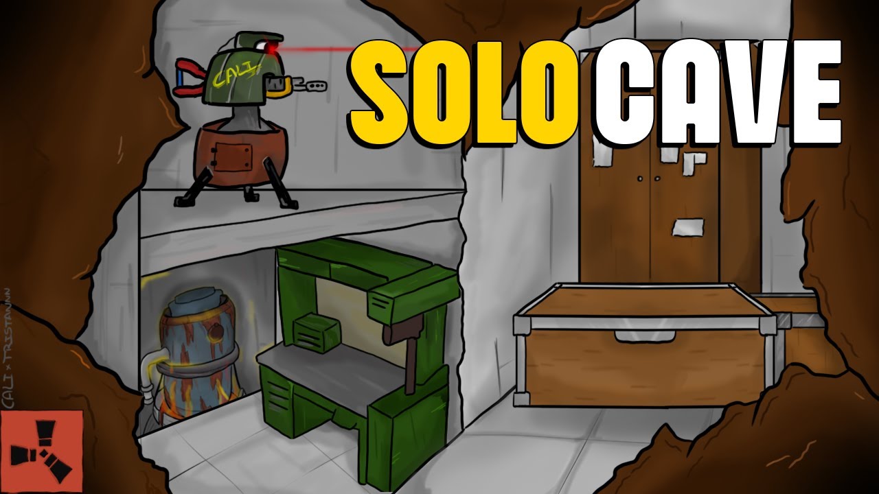 I Built an unraidable solo cave base in Rust... - YouTube