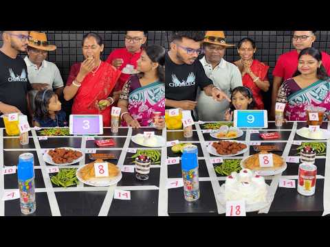 Chicken Pakoda Cake Patties Sweets Snow Spray Funny Food Challenge Game