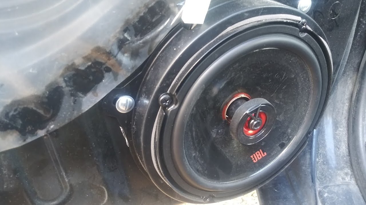 2005 Toyota Matrix Rear Door Speaker Upgrade JBL Club 620F 6.5" - YouTube