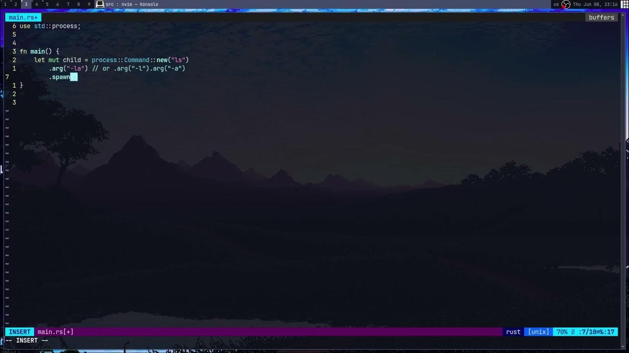 How to run a process on Rust language || Execute system command - YouTube