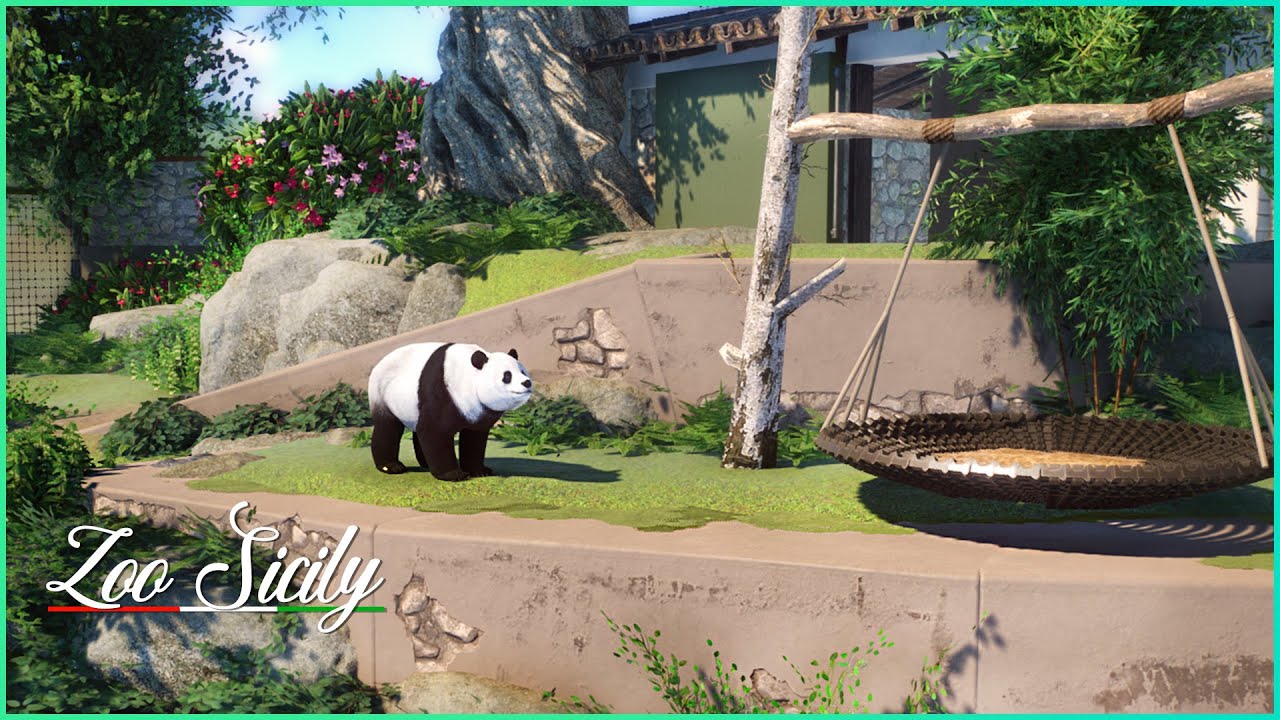 GIANT PANDA Park - Zoo Sicily Planet Zoo Speedbuild - YouTube