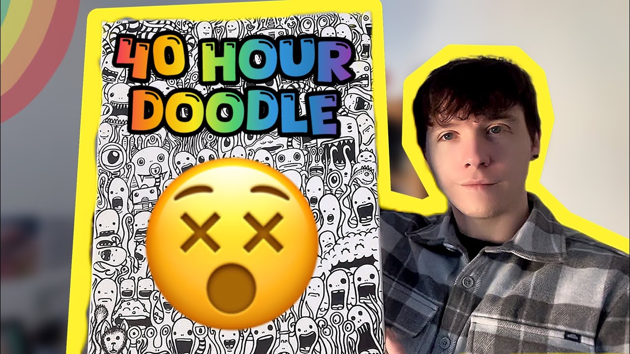 40 Hours drawing To Make This HUGE Doodle Art | Art Vlog - YouTube