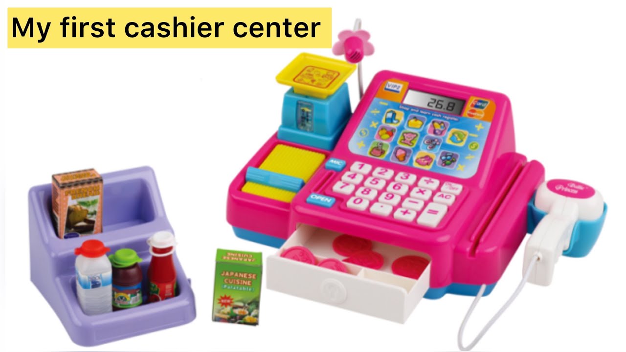 Pretend Toy Cash Register Playset! unboxing - YouTube