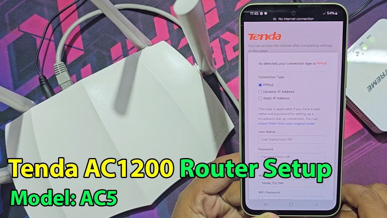 Tenda ac1200 smart dual band wifi router setup - YouTube
