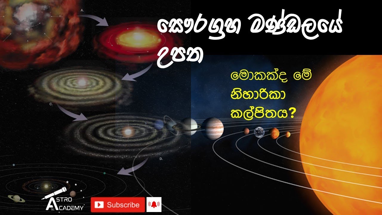 සෞරග්‍රහ මණ්ඩලයේ උපත| Origin of the Solar System| තාරකා විද්‍යාව සිංහල ...