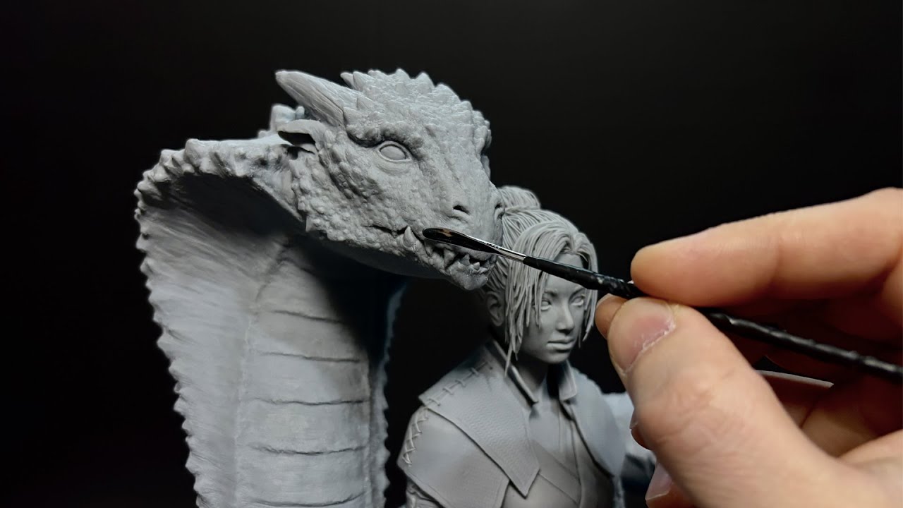 Sculpting a Samurai and her Dragon with Polymer Clay - YouTube