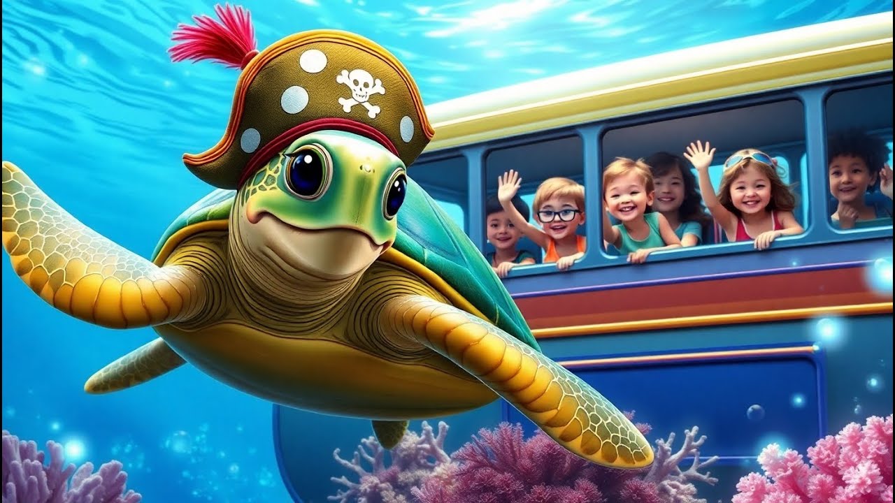 Underwater Wheels | The Fish Bus Rhyme | Nursery Rhymes for Kids - YouTube