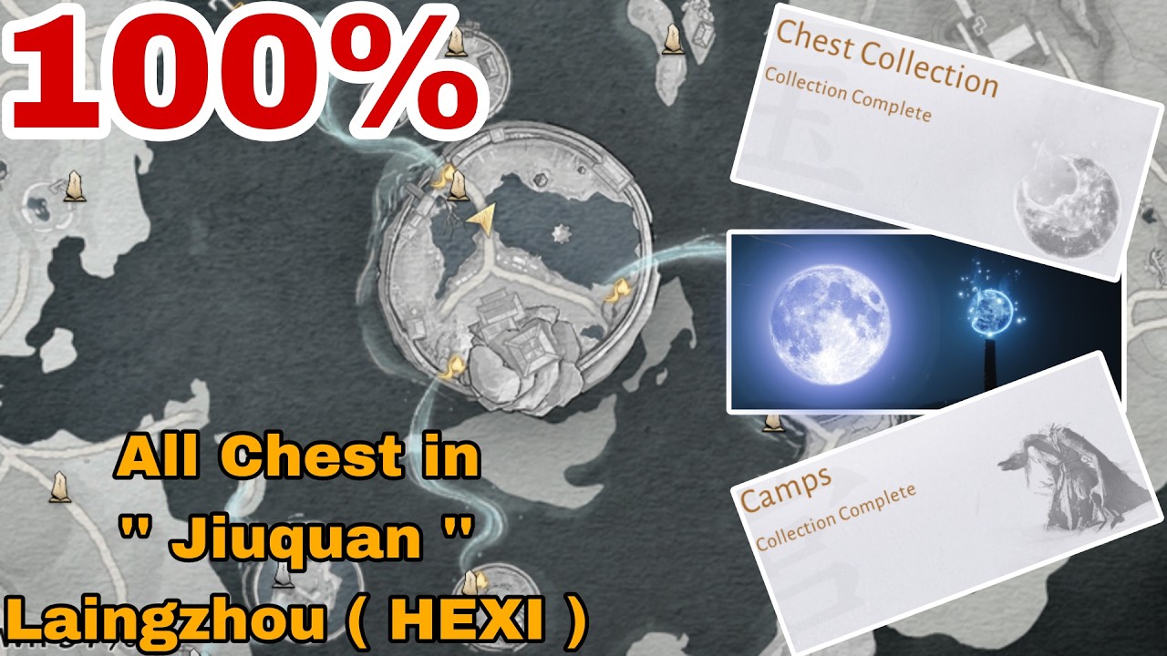 ALL 31 chests! in Jiuquan Liangzhou Town (New Hexi Map) Full Guide ...