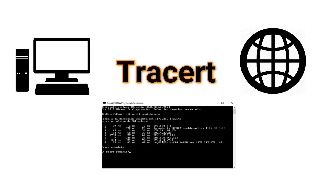 Tracert ¡COMO UTILIZARLO! ¿QUE ES? ¿PARA QUE SIRVE? Traceroute - YouTube