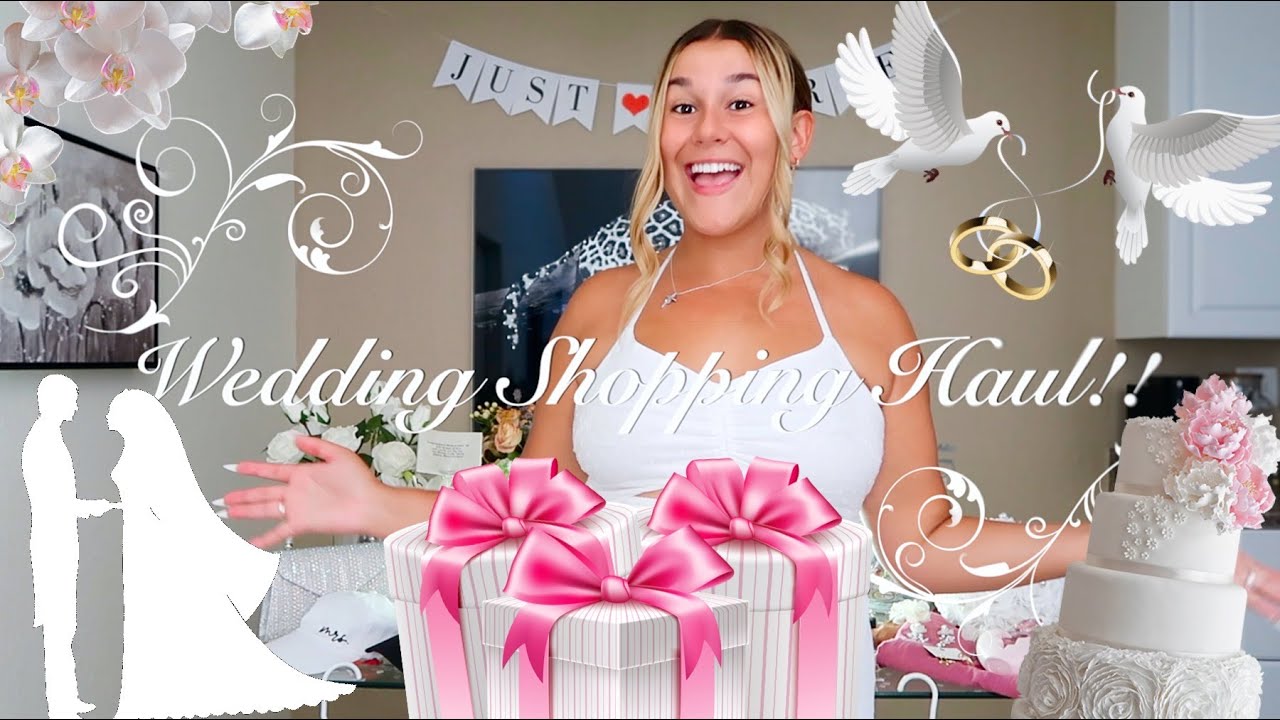WEDDING SHOPPING HAUL💍 🤍🎁 (WEDDING MUST HAVES, WEDDING SHOPPING, REVIEW ...