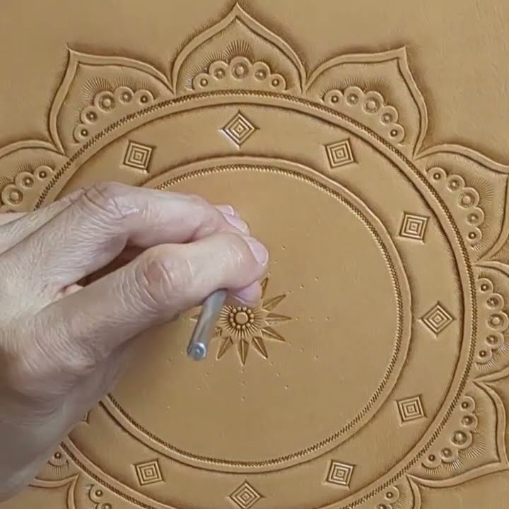 mandala leather made in Japan - YouTube