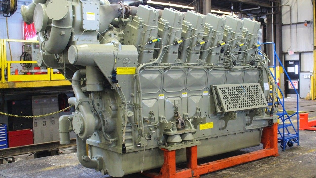 EMD Electro Motive Diesel Engines - YouTube