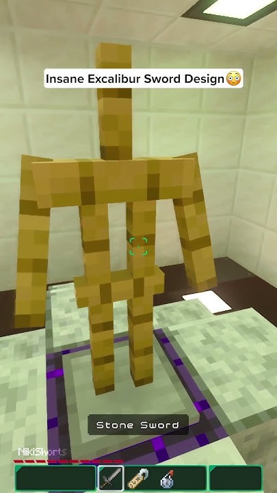 🗡️😳Insane Excalibur Sword Design Tutorial (はいよろこんで) #minecraft - YouTube