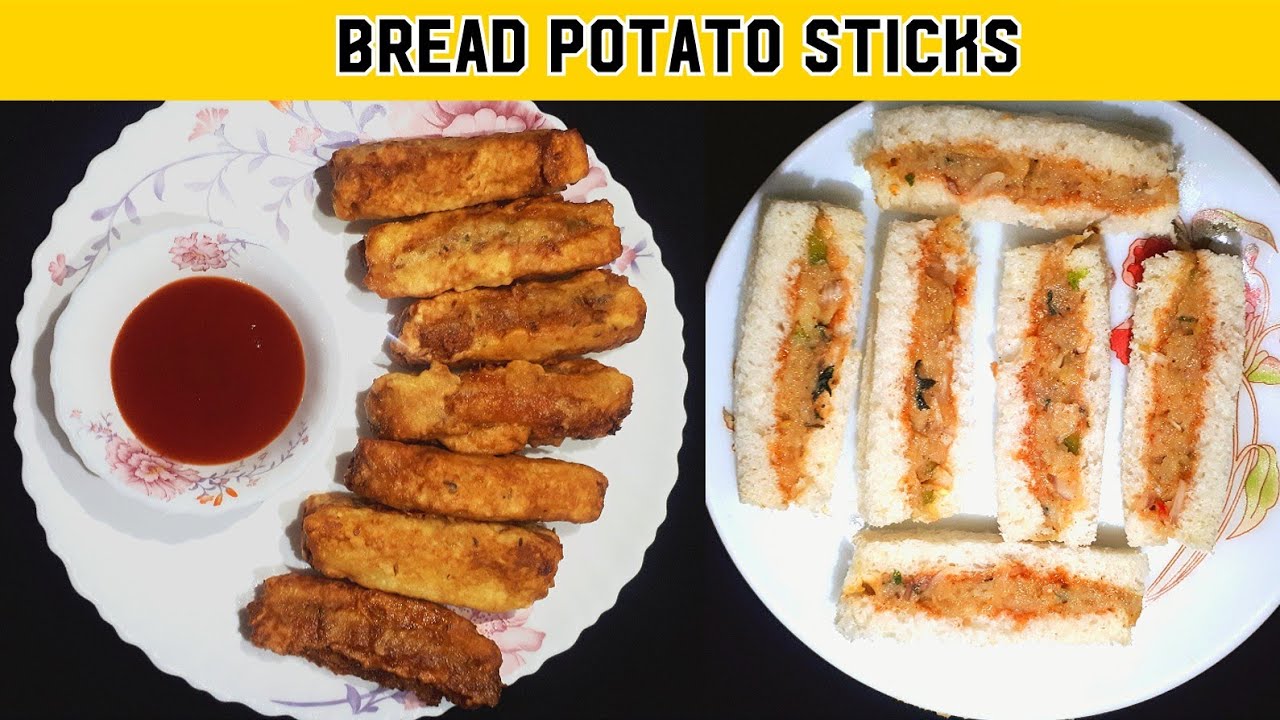 how to make super crispy bread potato sticks|| easy tea time recipe ...