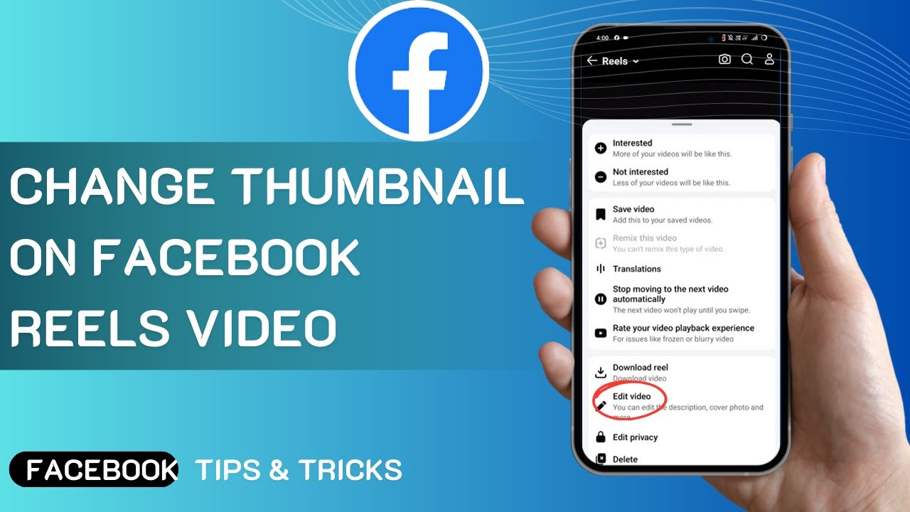 How To Change Thumbnail On Facebook Reels Video 2025 - YouTube