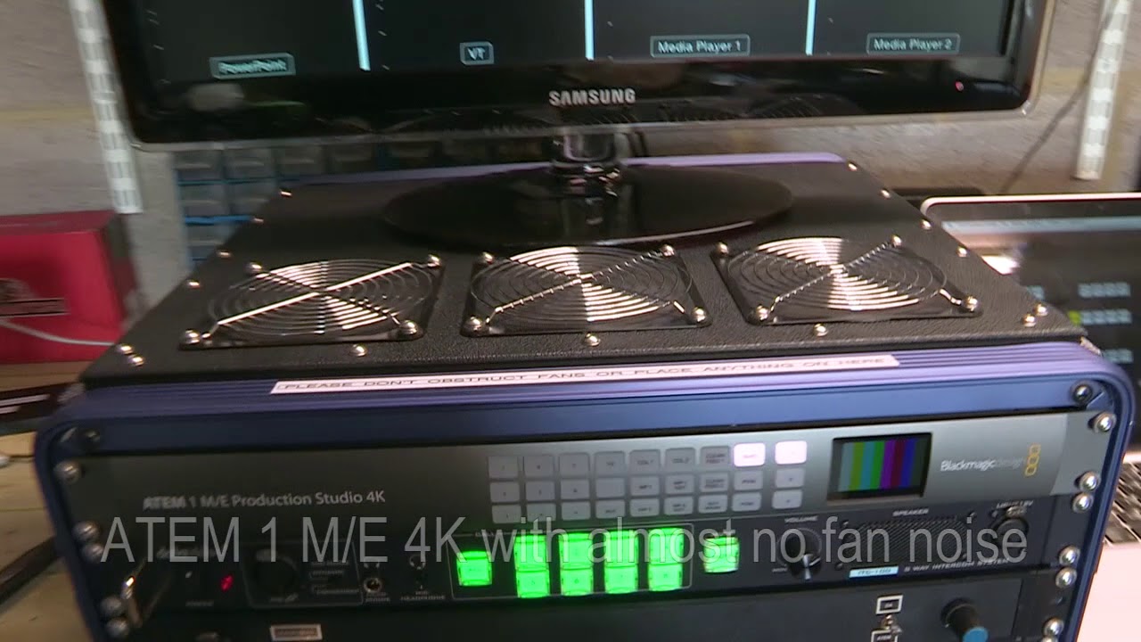 ATEM fan noise reduction comparison - YouTube