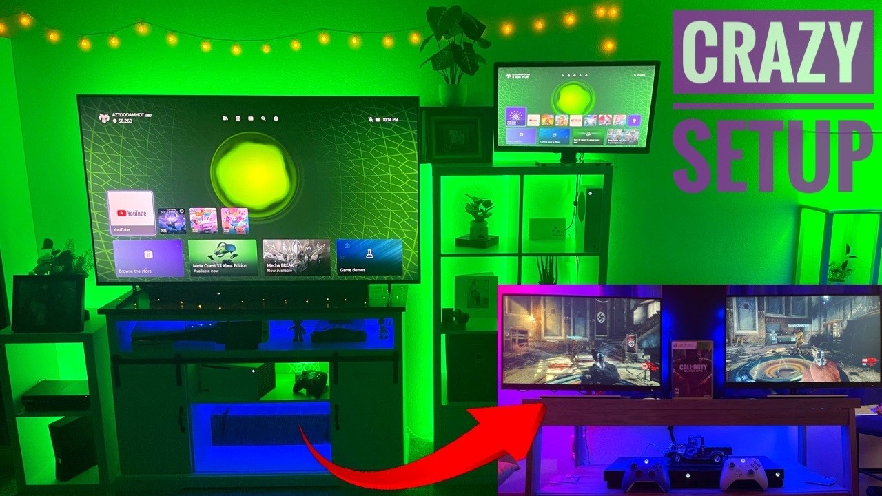 ULTIMATE Game Room Tour: Too Many Xbox's, Epic Setup, and LAN Party Ready - YouTube