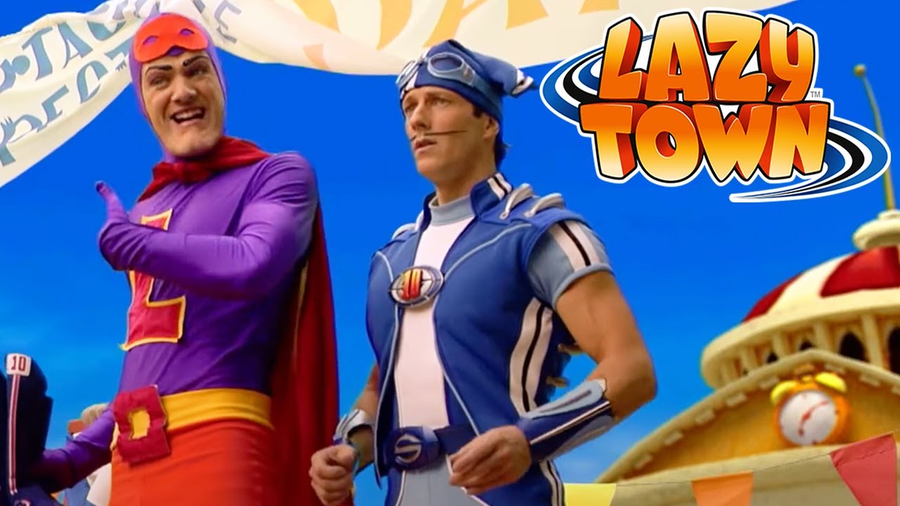 Lazy Town - Robbie Tricks Sportacus - YouTube