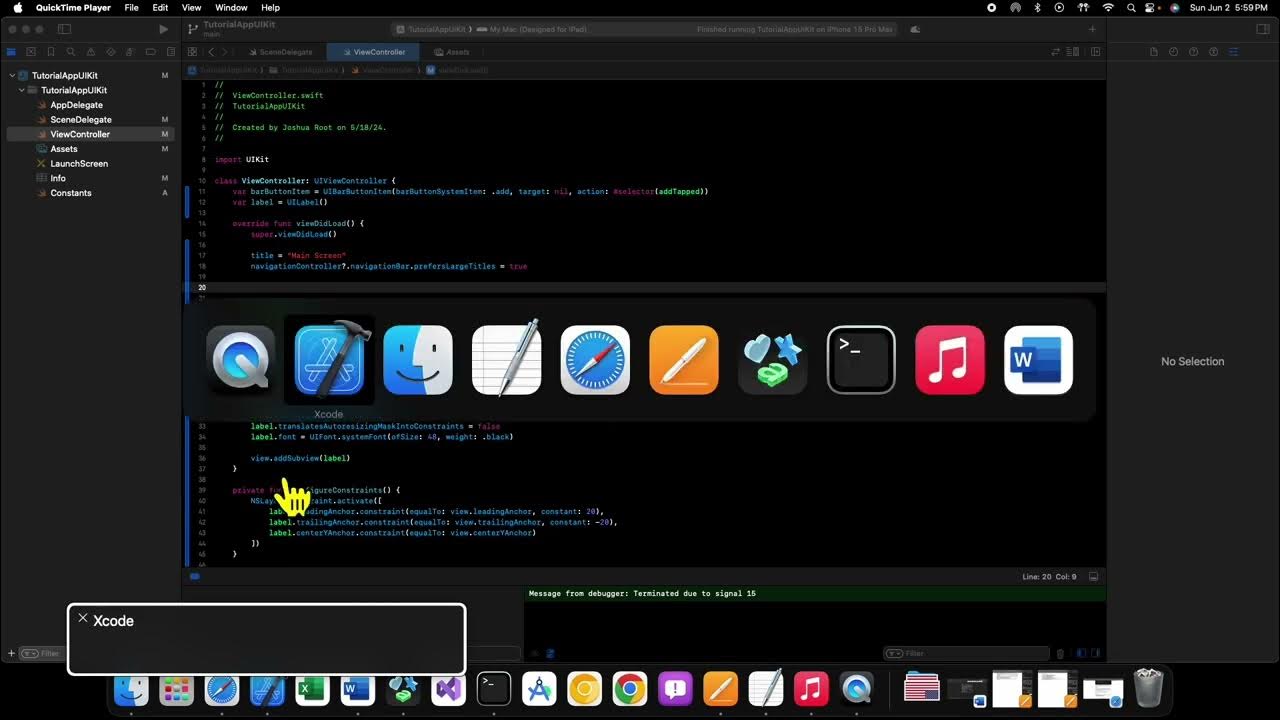 iOS Development with UIKit - 36 - Adding Buttons to the Navigation Bar - YouTube