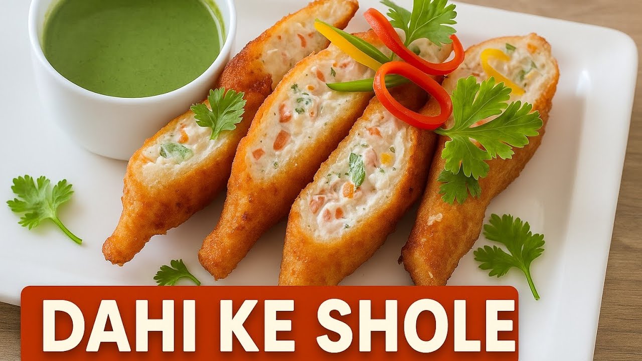 Dahi ke Shole| Restaurant hotel Style Crispy Starter Recipe दही के शोले ...