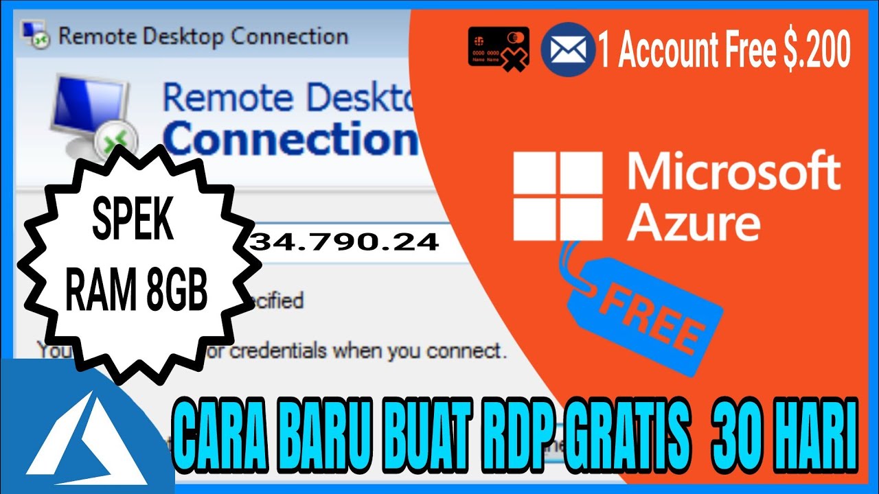 CARA MUDAH MEMBUAT RDP AZURE 2022 - YouTube