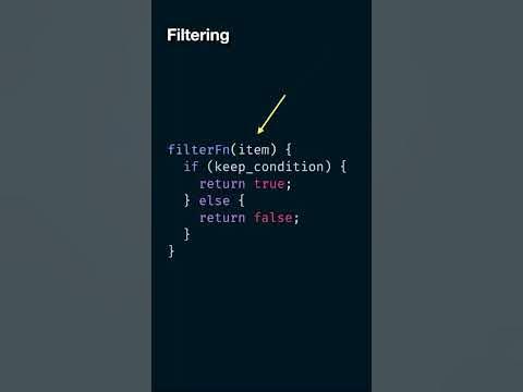 JS Filter tips - YouTube