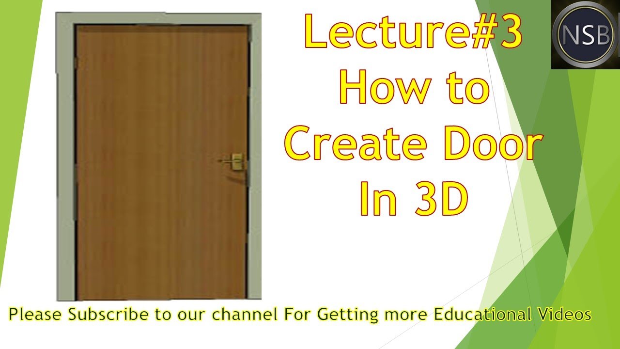 How To Design A Door In AutoCAD 3D YouTube how-to-design-a-door-in-autocad-3d-youtube