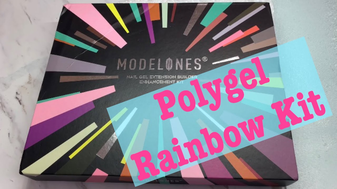 Modelones 16 Piece Rainbow Polygel Kit - YouTube