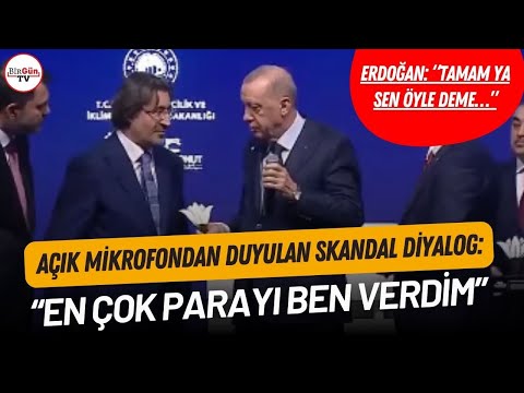 Erdoğan ve Ziraat Bankası Genel Müdürü arasında skandal diyalog açık mikrofona yansıdı! İşte o anlar