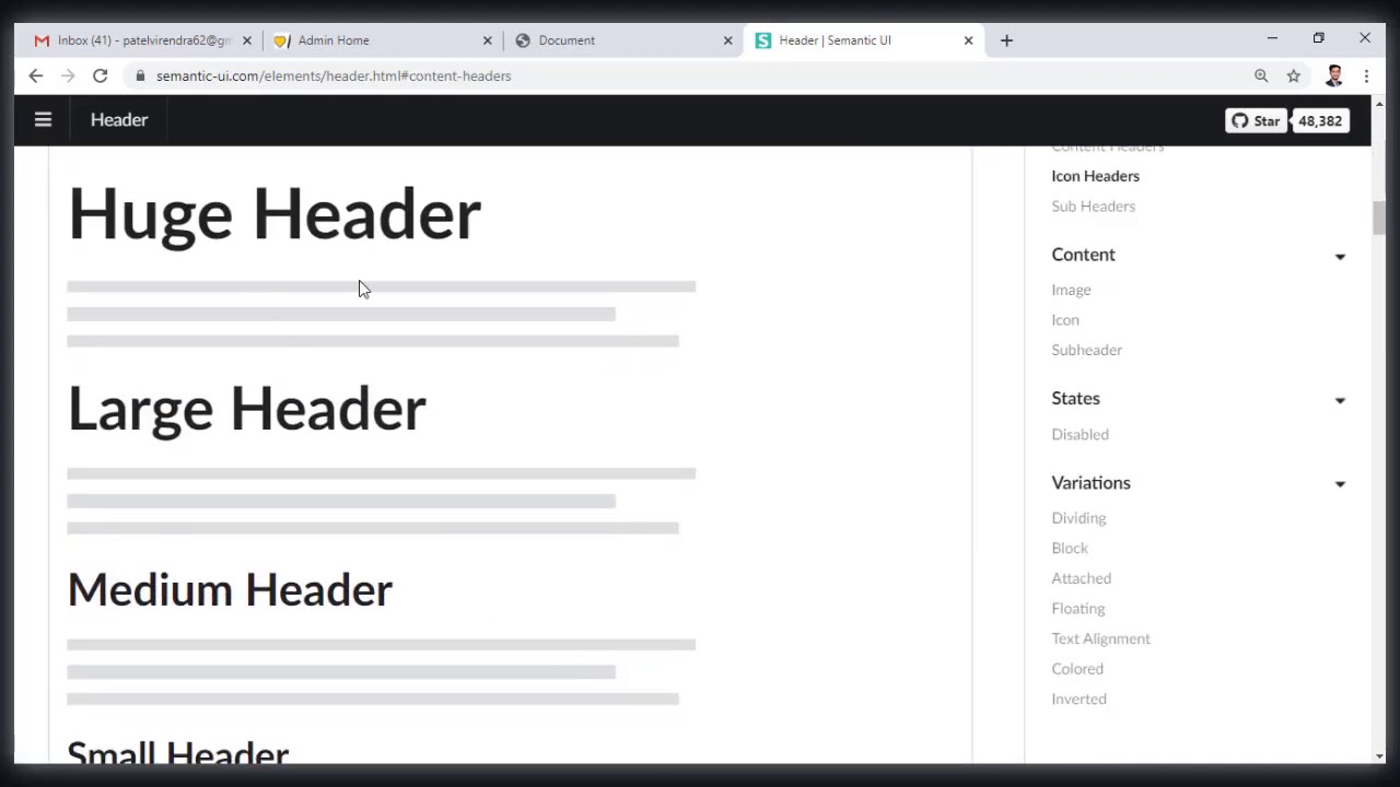 8. Headers | Semantic UI - YouTube