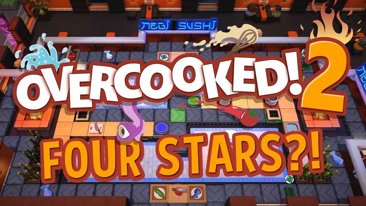 Overcooked 2 - FOUR STARS IS IMPOSSIBLE!! (4 Player Gameplay) - YouTube
