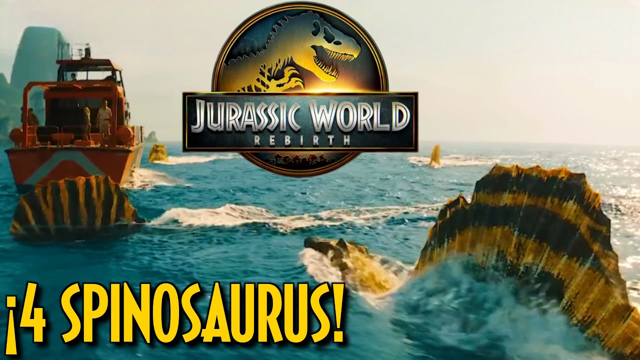 OFICIAL: 4 SPINOSAURUS en JURASSIC WORLD: REBIRTH - YouTube