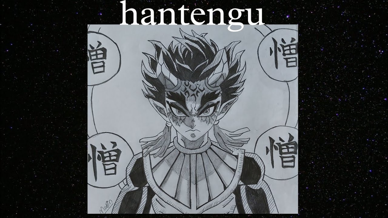 how to draw hantengu upper moon 4 | demon slayer kimetsu no yaiba ...