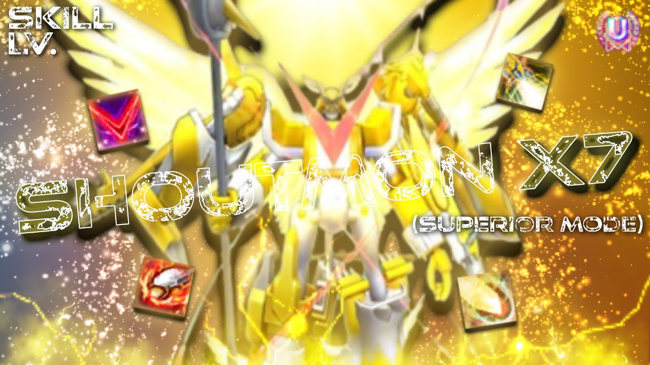 [DMO] Shoutmon X7 Superior Mode Lv. Skill Test#dmo #digimon # ...