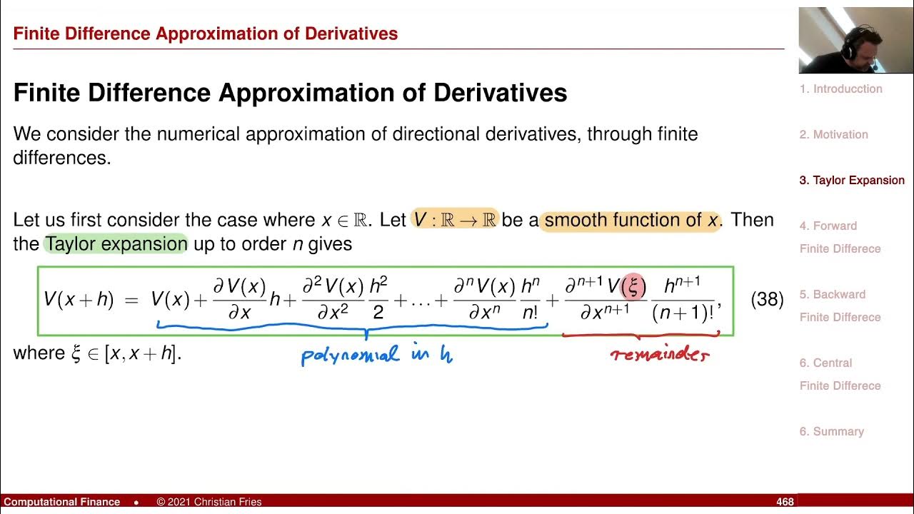 Lecture 2021 Numerical Methods: 35: Numerical Approximation of Partial ...