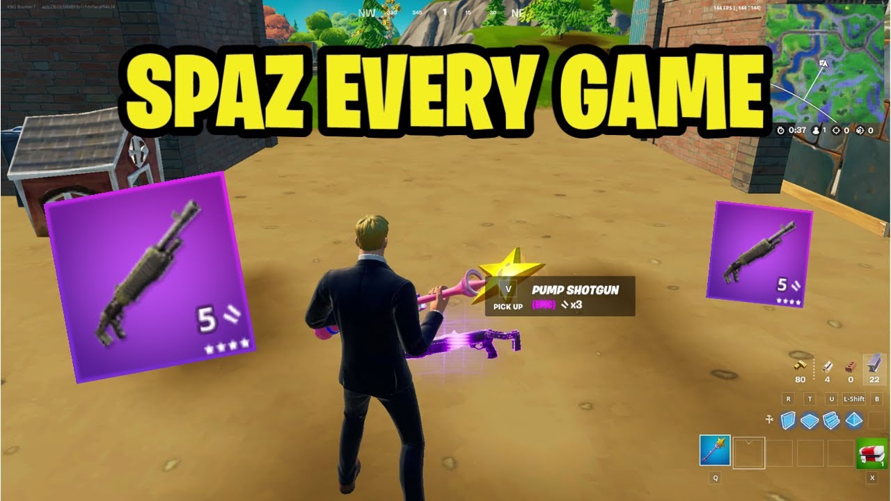 How to Get a PURPLE/GOLD PUMP (SPAZ) Every Game in Chapter 2 Season 6 ...