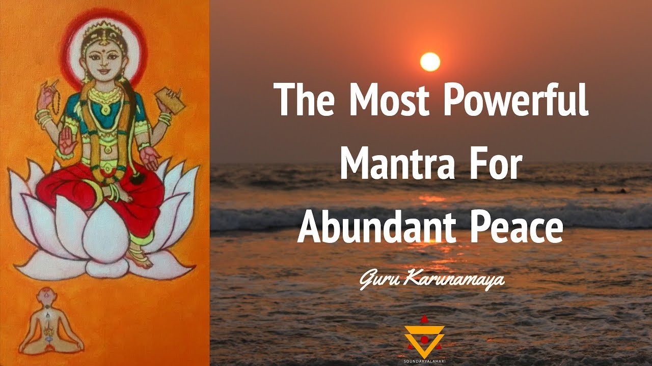 The most powerful mantra for abundant peace I Bala Mantra I Guru ...