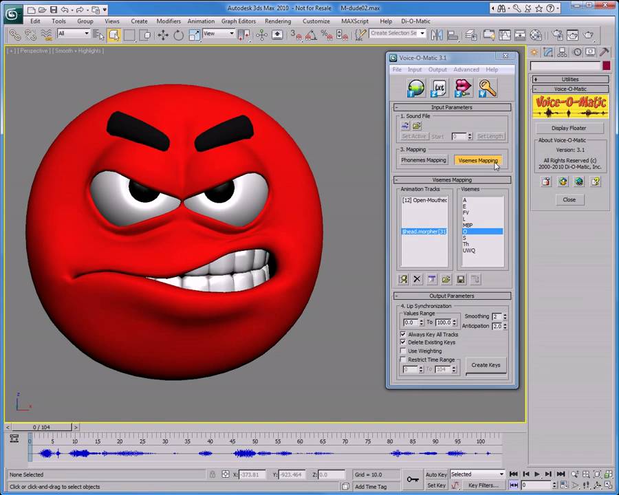 Using Maxscript to automate lipsync animations in Voice-O-Matic - YouTube