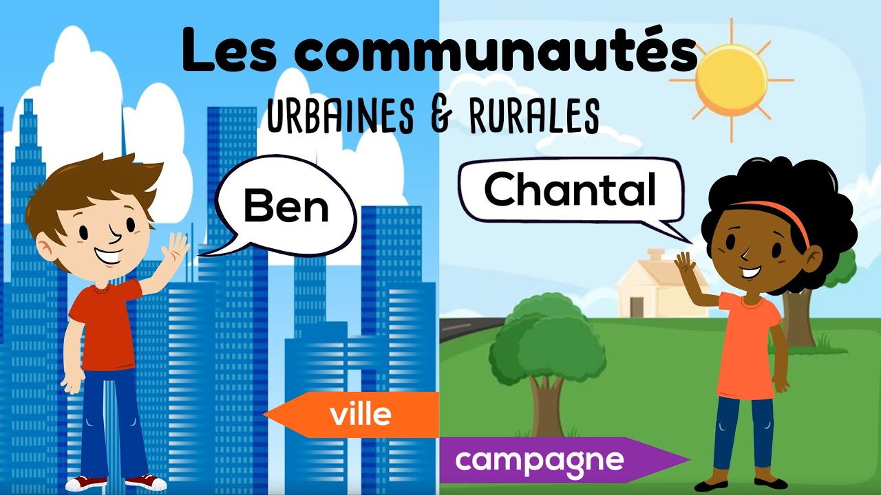 Les communautés | Urban and rural communities in French | Les ...