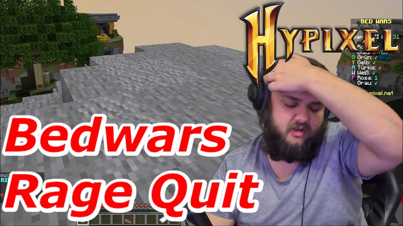 Rage Quit! Minecraft Bedwars auf Hypixel - YouTube