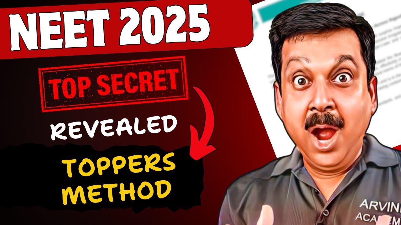 NEET 2025 😲Top Secret revealed 👉Topper's Method to study🔥गधों की तरह मेहनत मत करो SMART STUDY ...